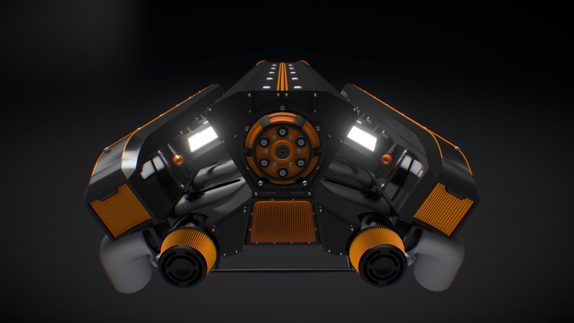 Sci-fi V10 Engine - 3D model by Meg.A.Byte (@megabyte) [c7f721c ...