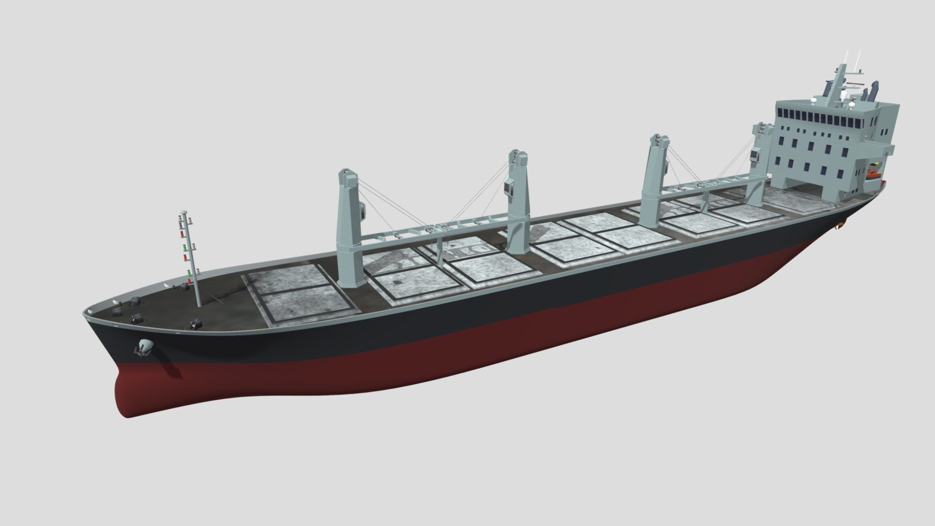 Bulkcarrier - Download Free 3D model by gogiart (@agt14032013) [c7f882d] - Sketchfab