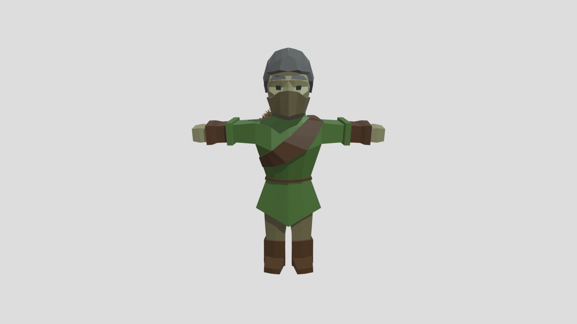 Low-Poly Archer - Download Free 3D model by Saskia (@zasl) [c7fa0a5 ...