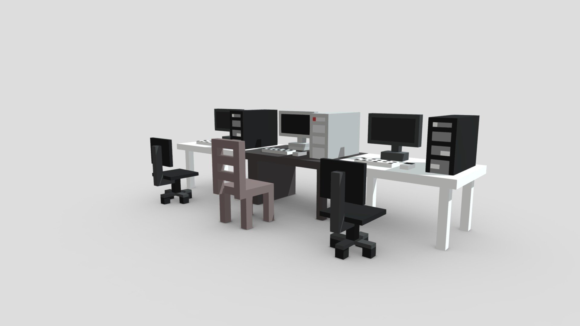 cabinet pc - 3D model by kennyD [c7fcde8] - Sketchfab