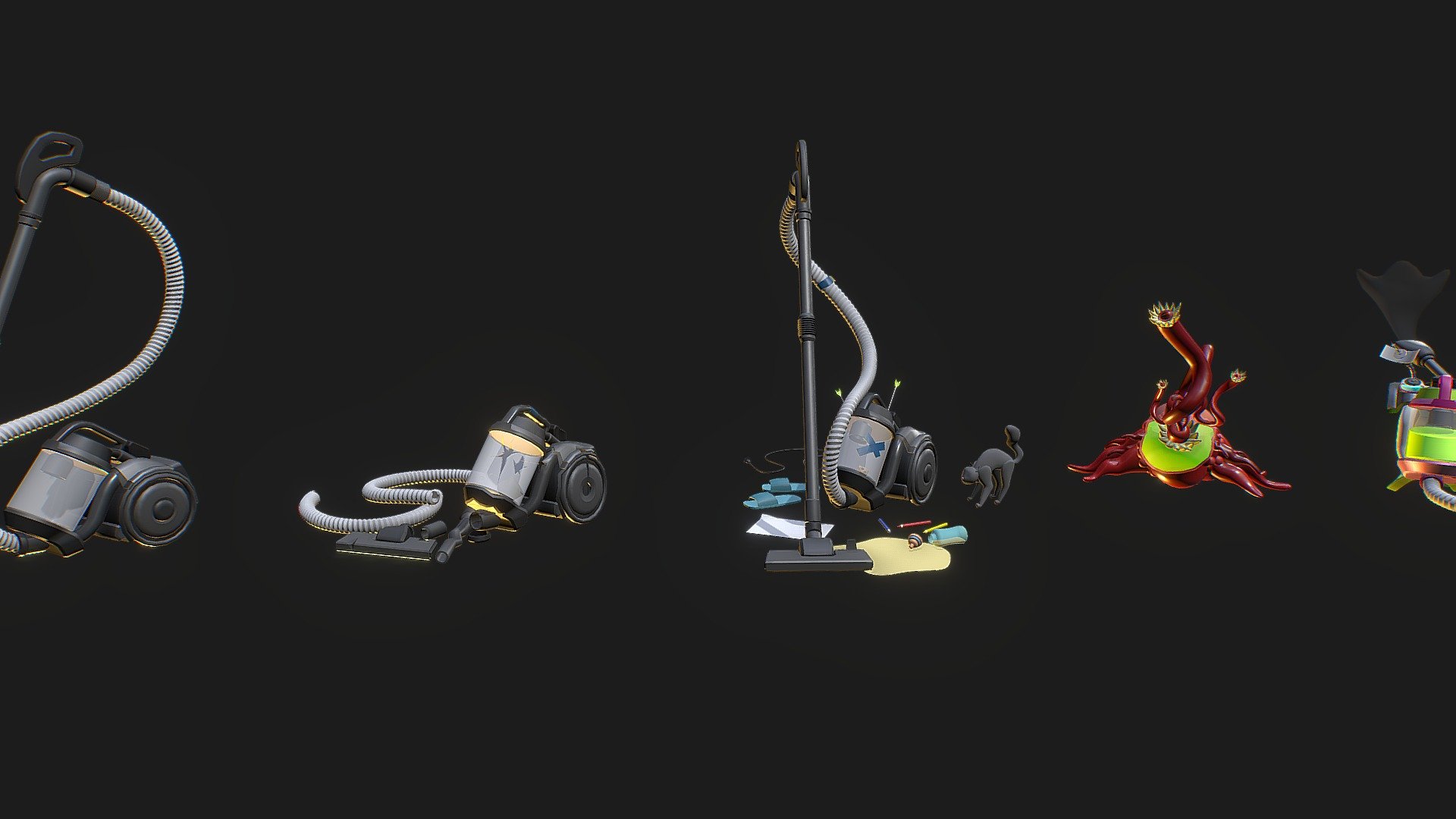 Vacuum cleaner - Download Free 3D model by annzep [c7fe3bb] - Sketchfab