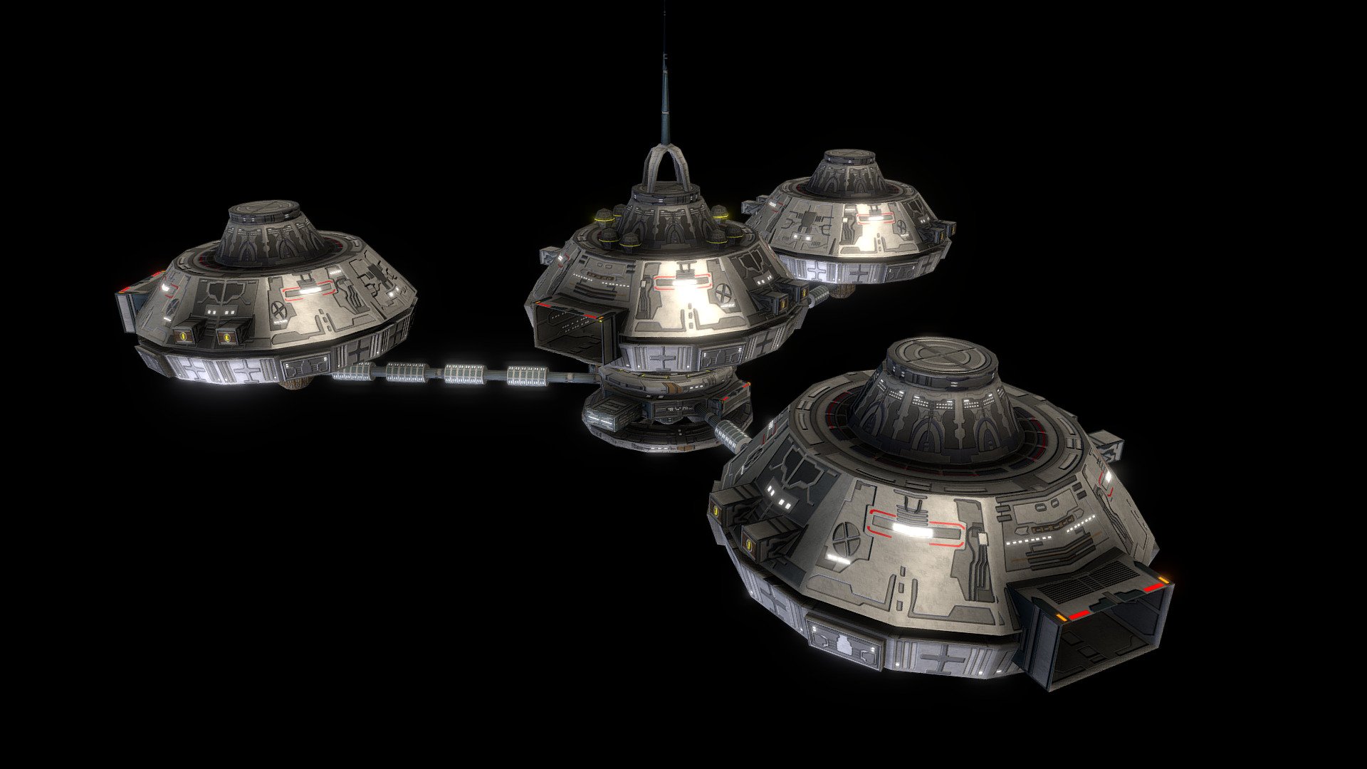Starfleet Starbase K7 Style - 3D model by Husker2101 (@husker1982 ...