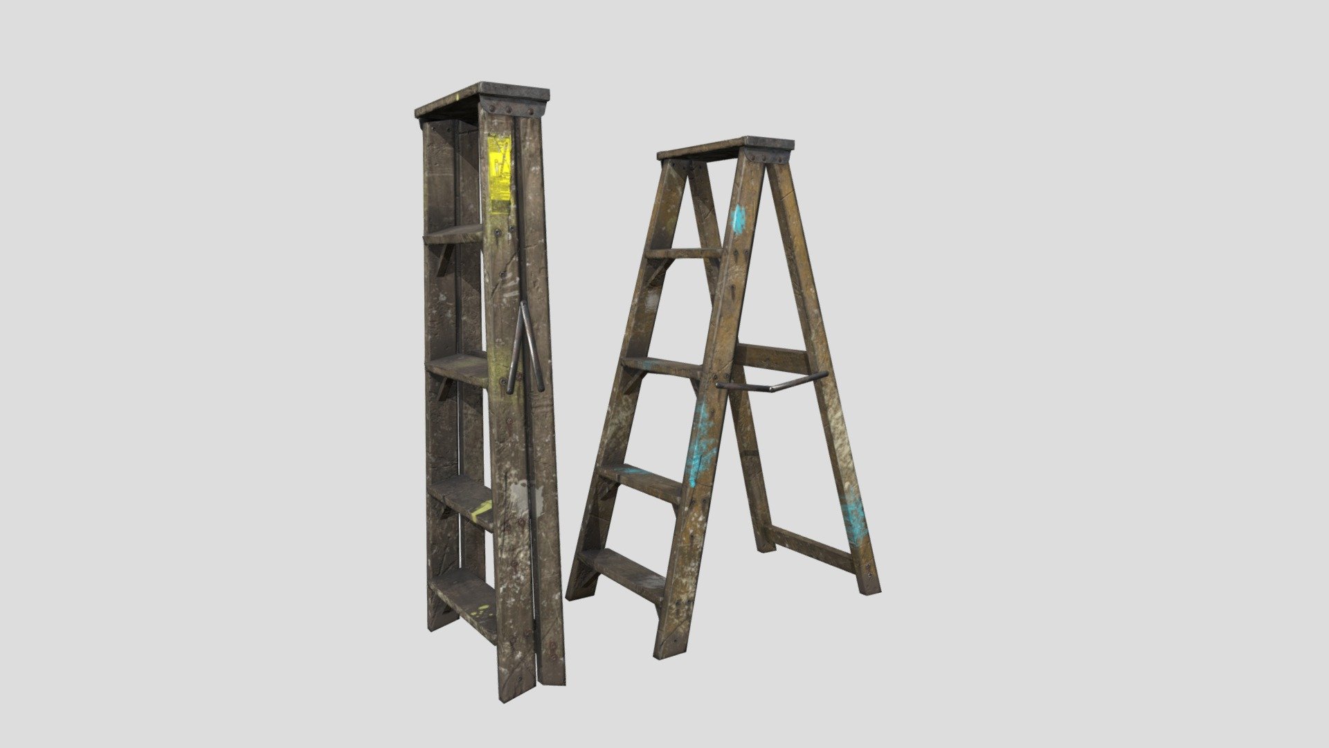 Old dirty Ladders - 3D model by irina soldatova (@irinasoldatova ...