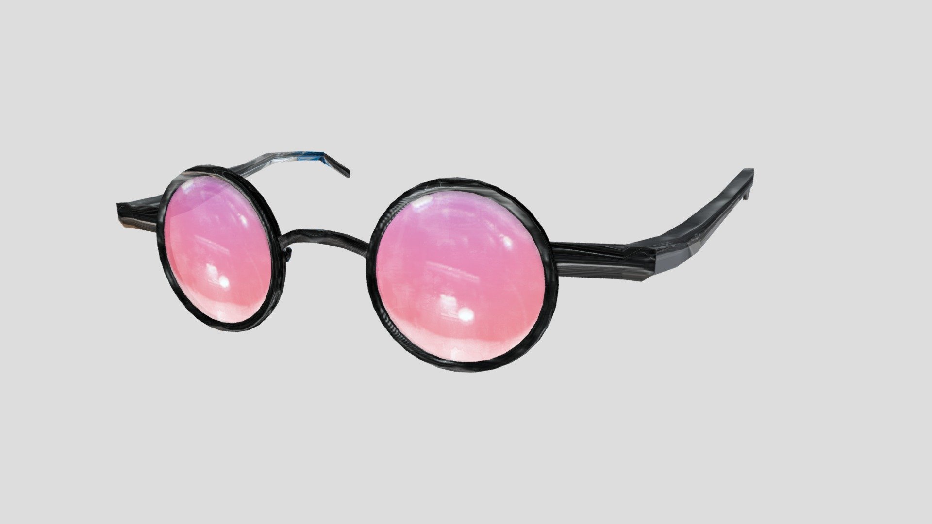 Round glasses - 3D model by Kotten Hayd (@KottenHayd) [c805045] - Sketchfab