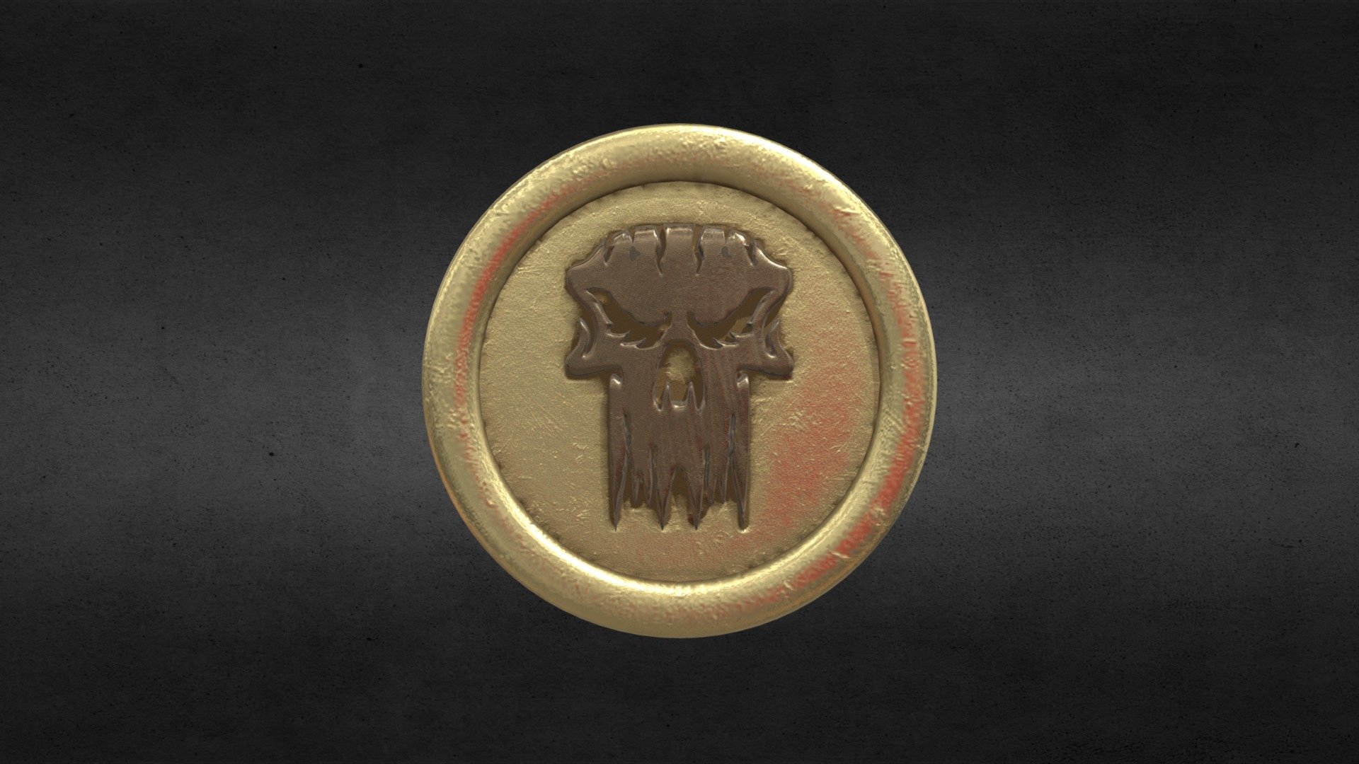 Skull Coin - 3D model by Al Garcia (@AlsGraphics) [c807ace] - Sketchfab