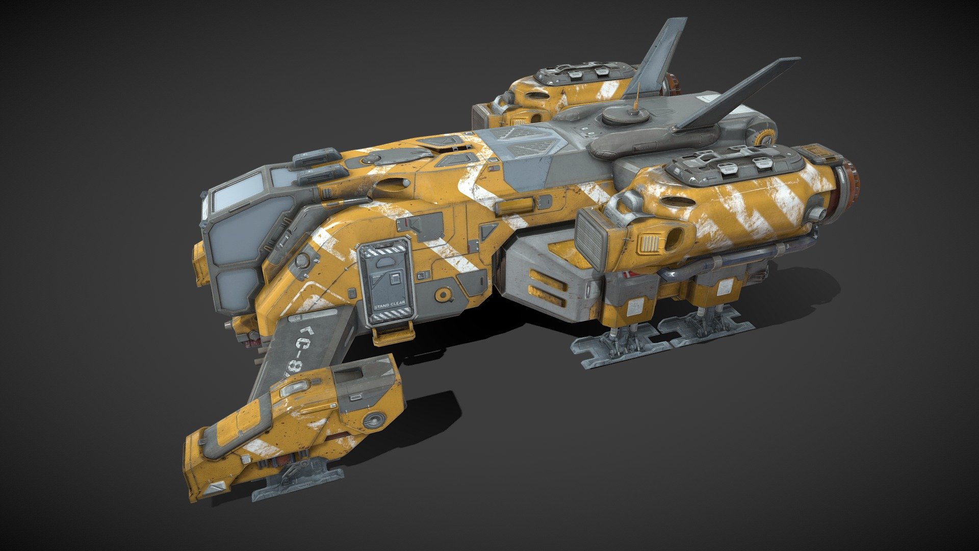 Dropship - 3D model by SD Designer (@Mohan355634gh) [c809229] - Sketchfab