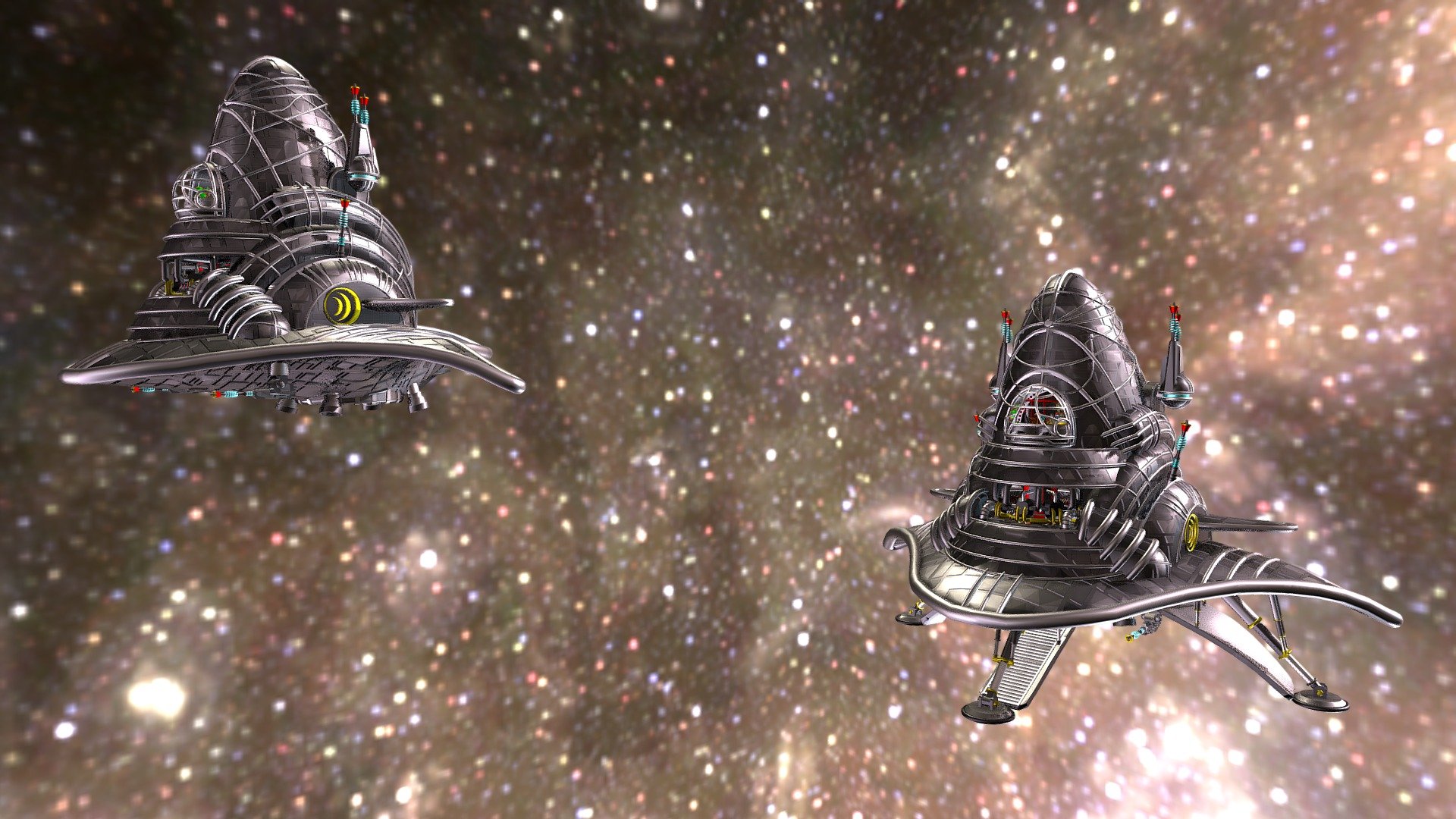 REMULAK STAR CRUISER (Coneheads) Color - Download Free 3D model by ...