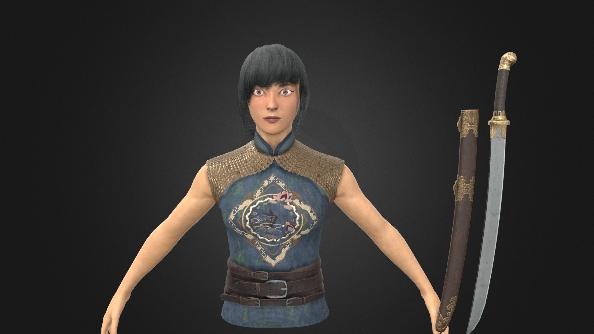 assassin girl - 3D model by datucarl [c809b72] - Sketchfab