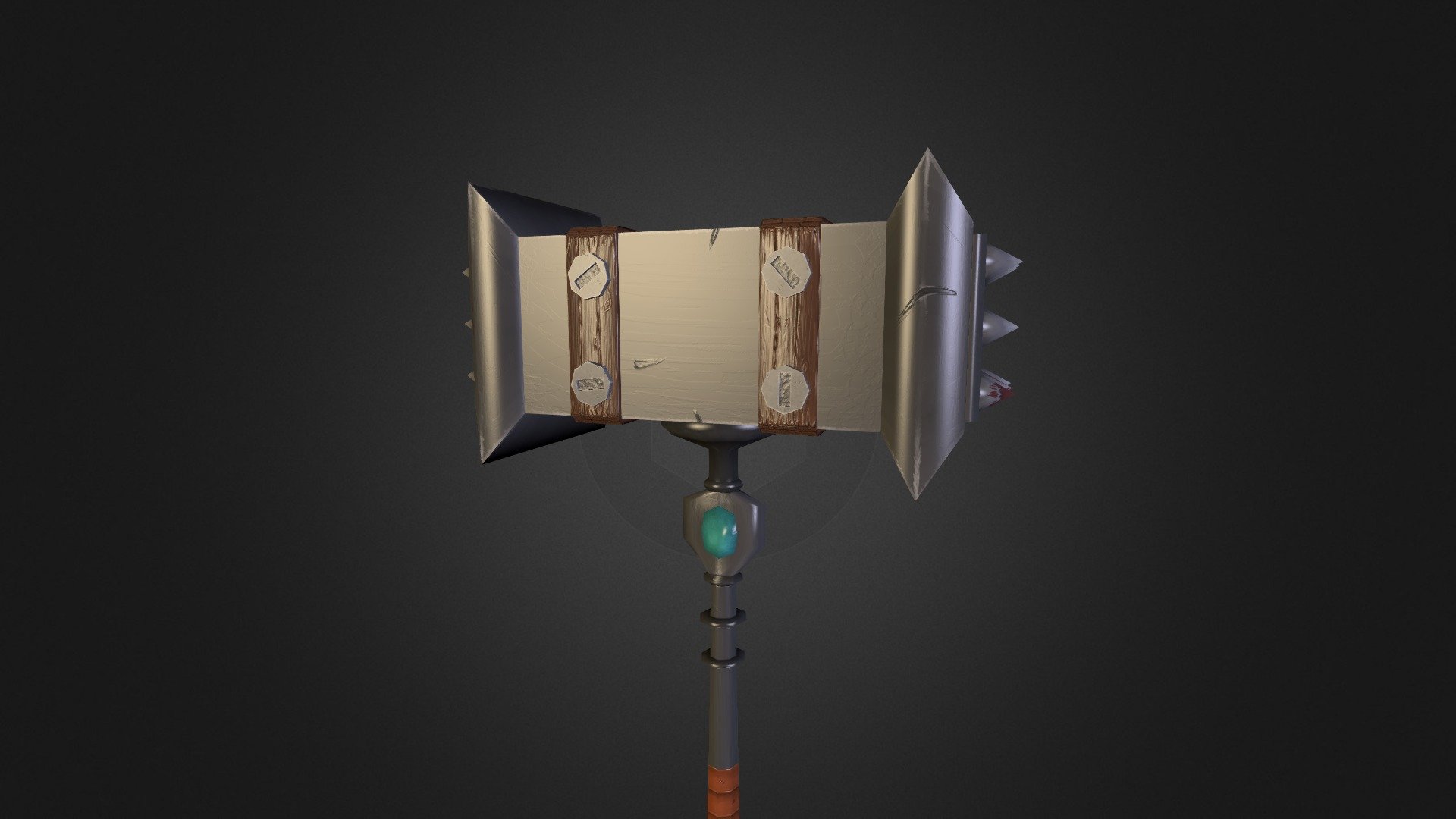 Low poly Hammer - 3D model by bambe [c80a03a] - Sketchfab