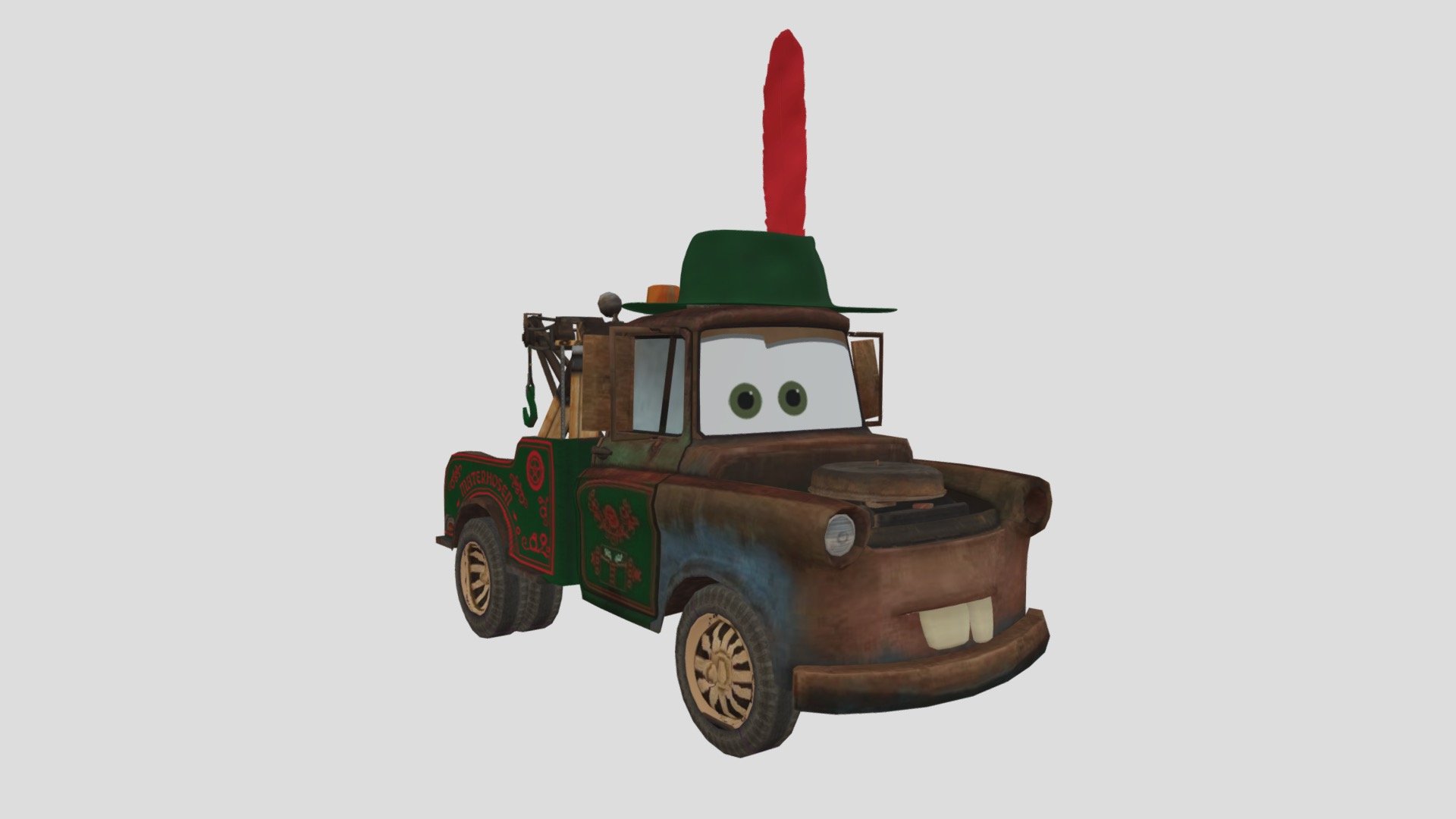 Wii Cars 2 The Video Game - Mater Hosen - Download Free 3D model by SMF ...