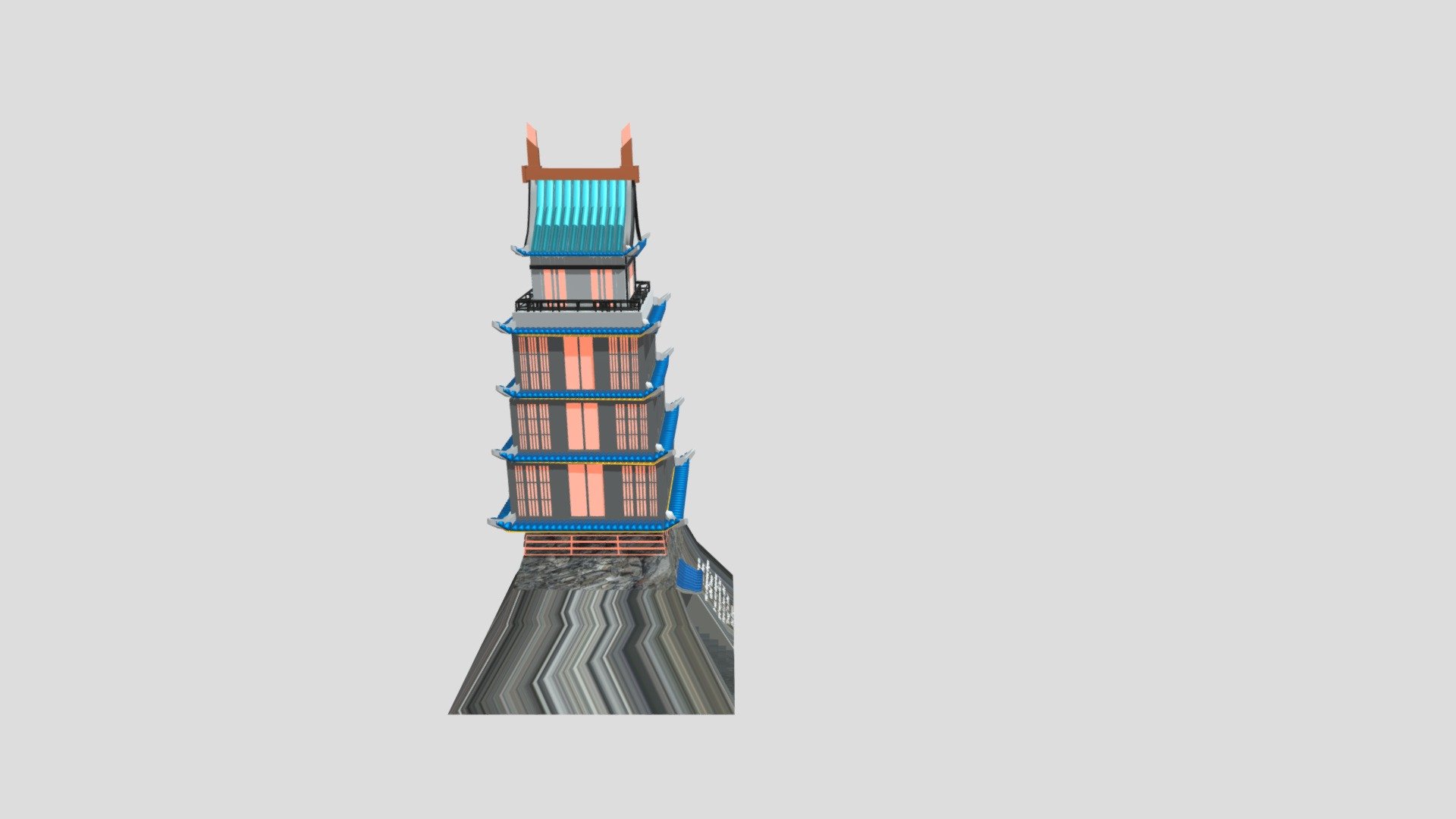 Japanese House model - Download Free 3D model by Sarath ...