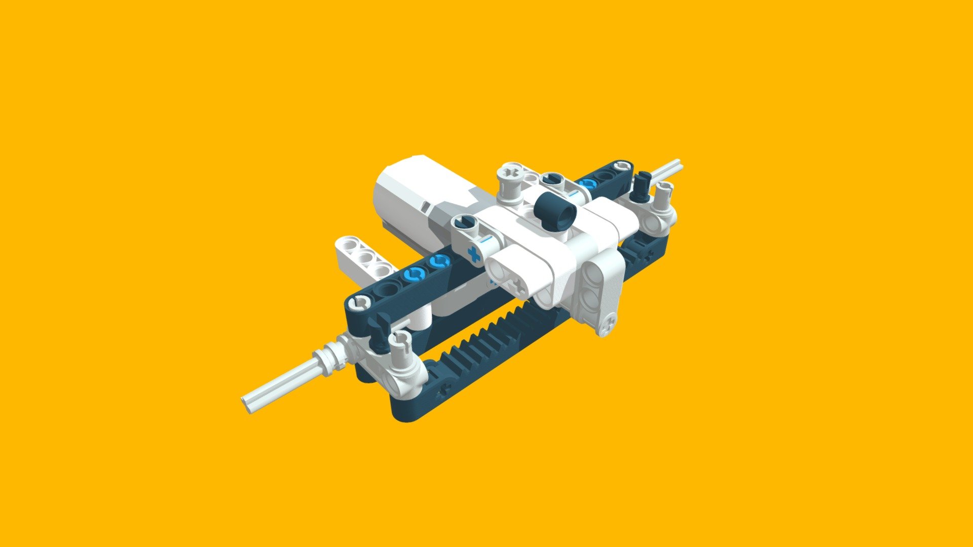 Lego technic steering mechanism without servo - 3D model by ...