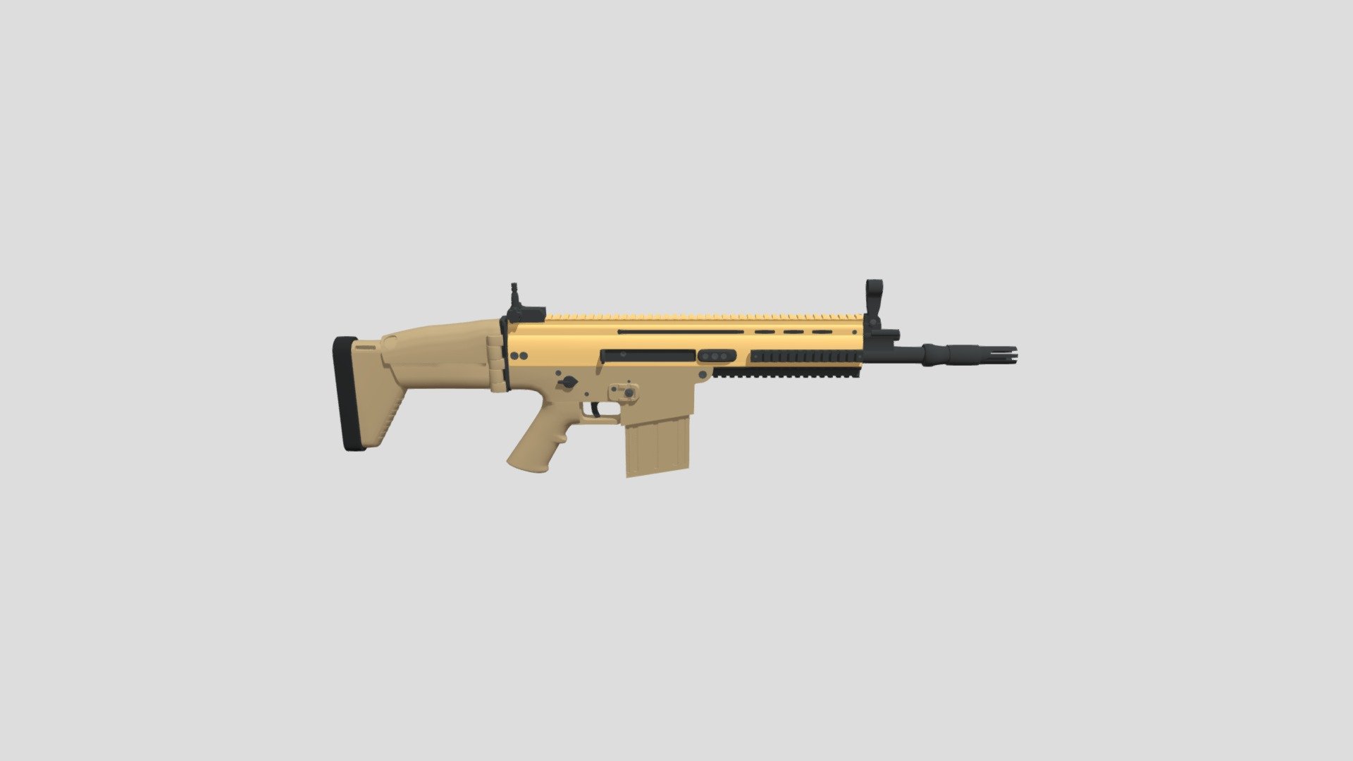 FN SCAR ASSALT RIFLE - Download Free 3D model by mrrpug [c80af03 ...