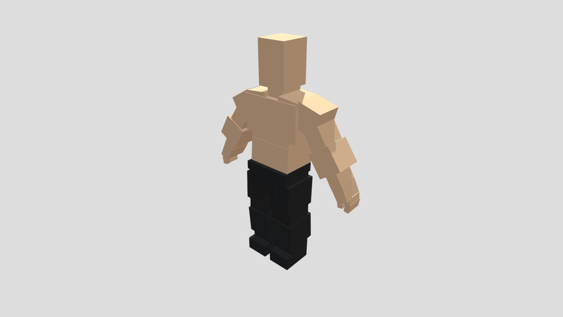 Human with simple texture - Download Free 3D model by LucaID (@lucaioan ...