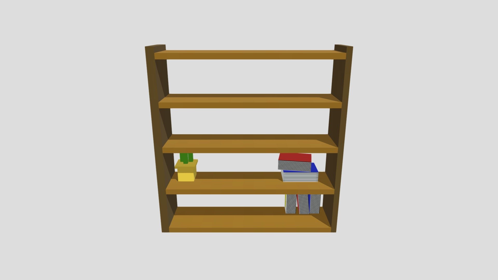 bookshelf - 3D model by S1ushee [c80b34f] - Sketchfab
