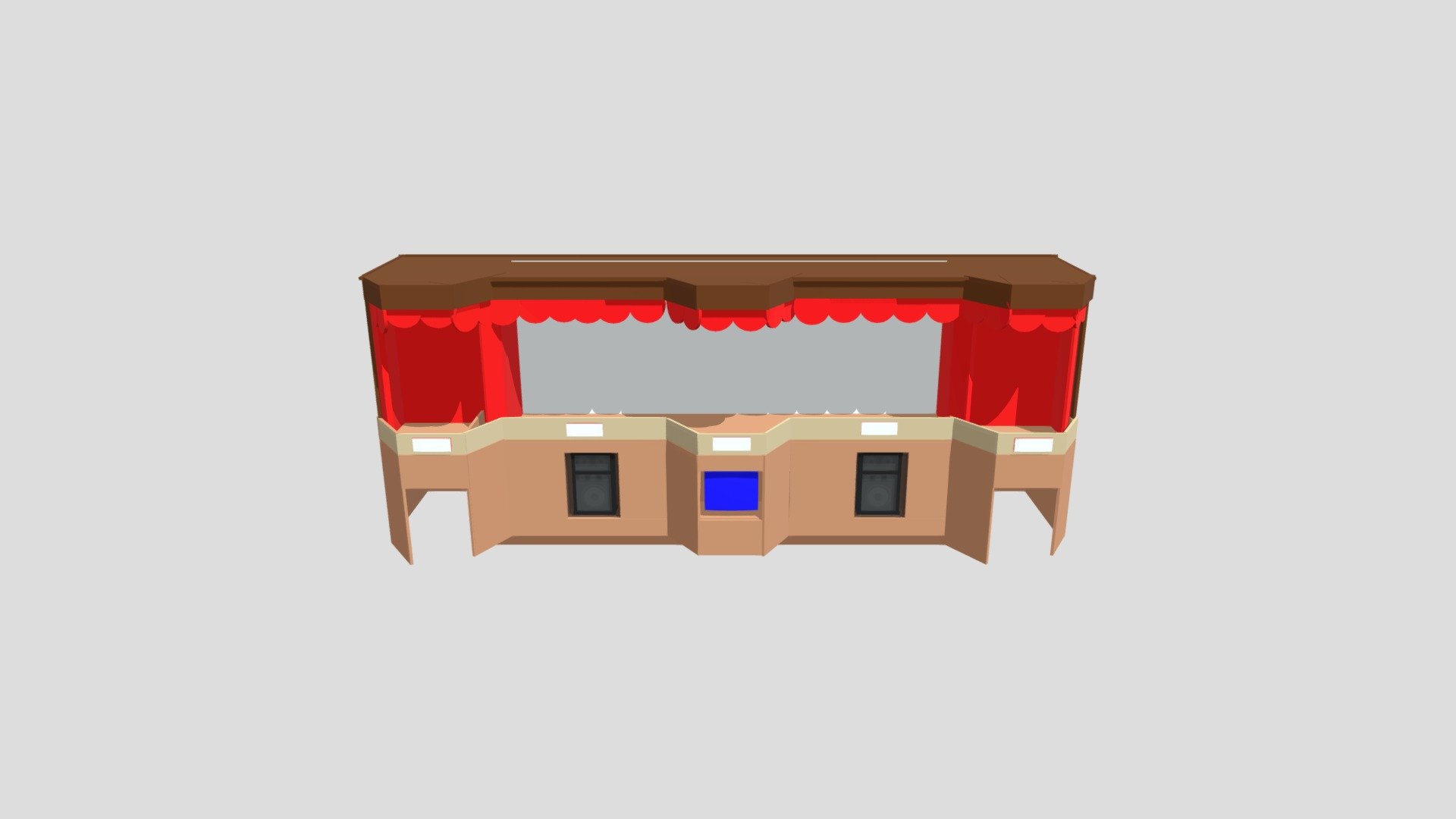 Pizza Time Theatre Balcony Stage - 3D model by TheCrazy Bear ...