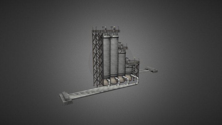 Oil-refinery 3D models - Sketchfab