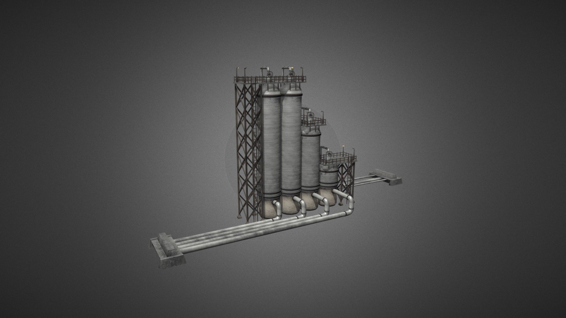 Oil Refinery 03 - Buy Royalty Free 3D model by CG Duck (@cg_duck ...