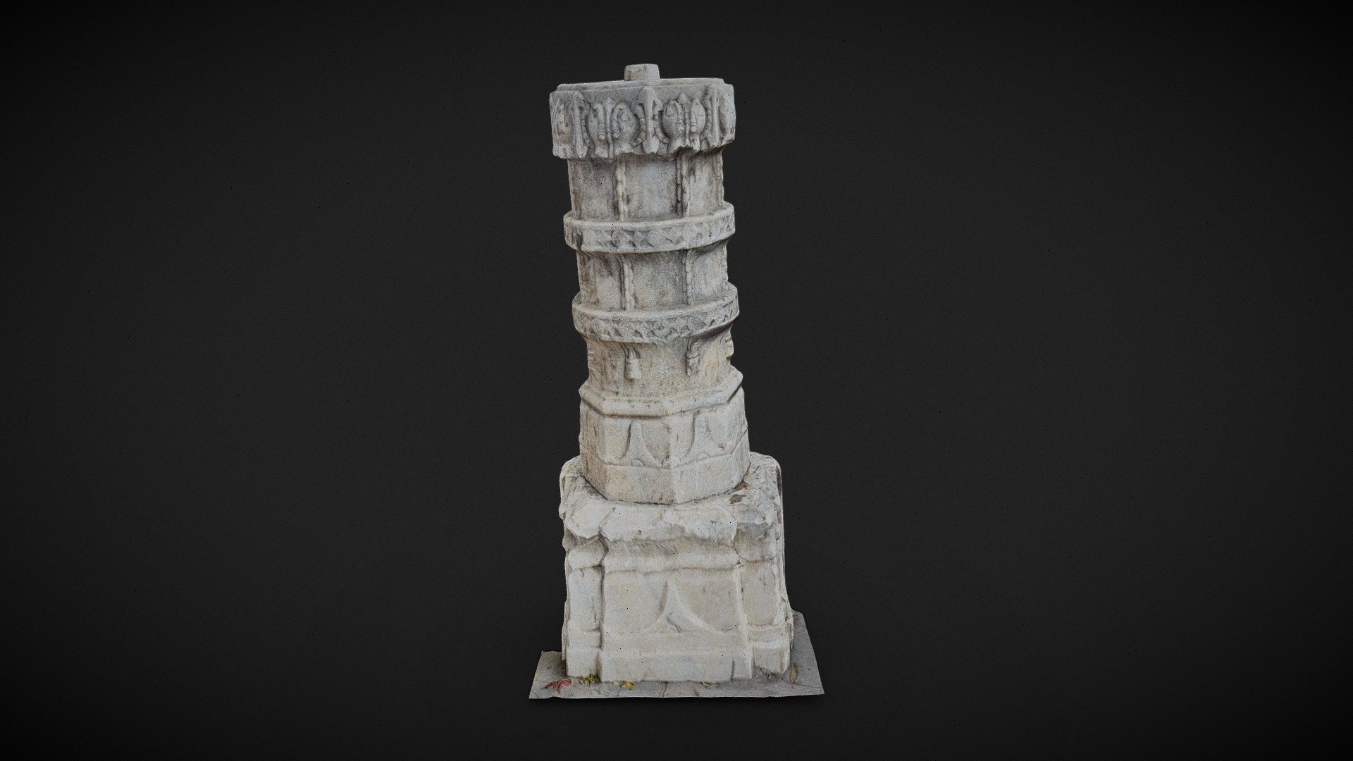 Stone pillar Carving - Download Free 3D model by raobott [c81152c ...