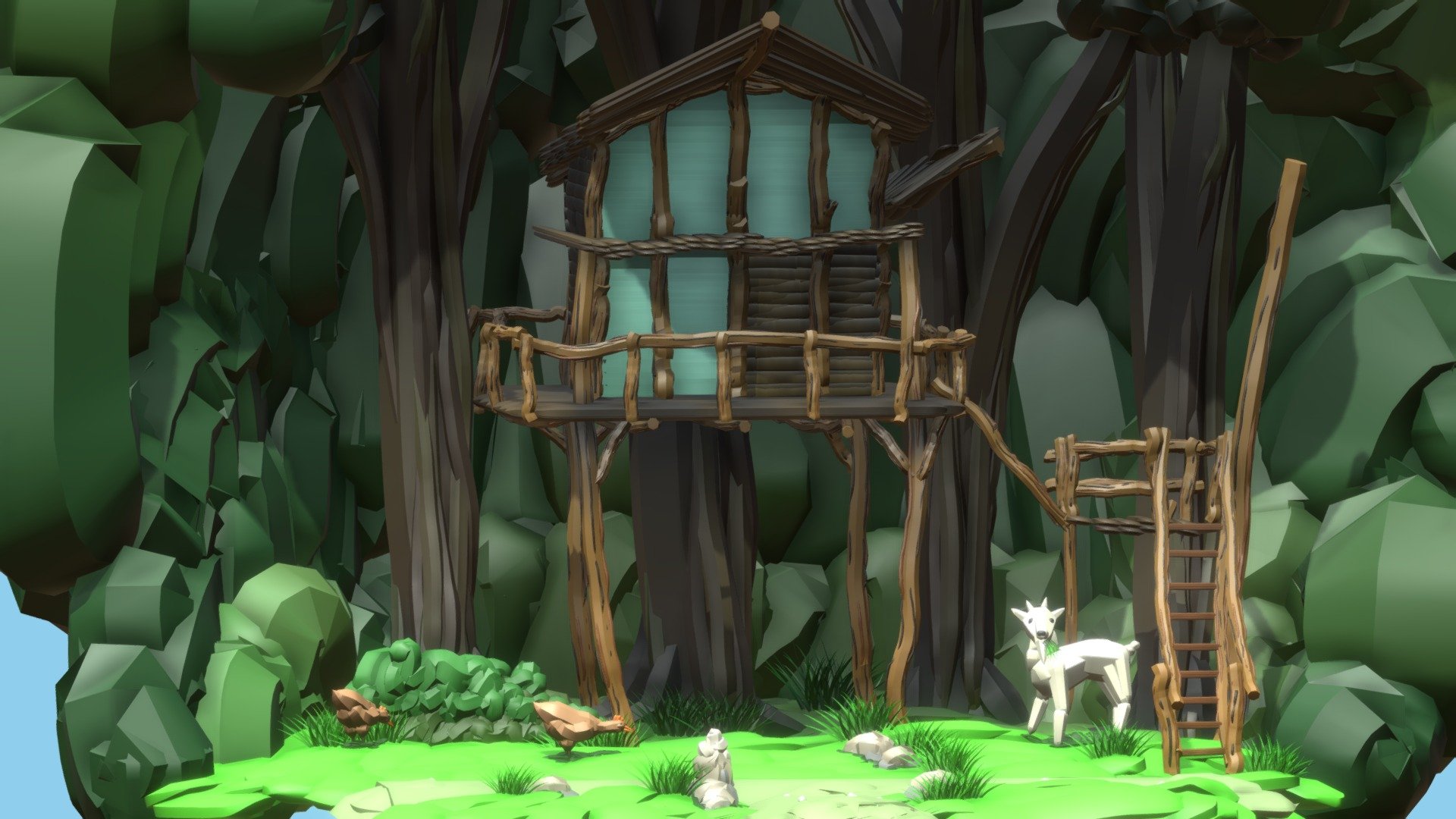 Treehouse - 3D model by nourdin [c81177e] - Sketchfab