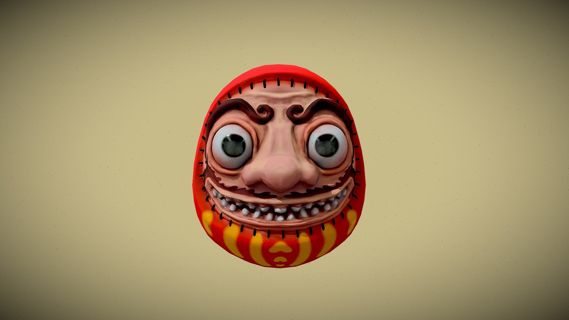 Daruma Doll - Download Free 3D model by KillTheSaint [c812095] - Sketchfab
