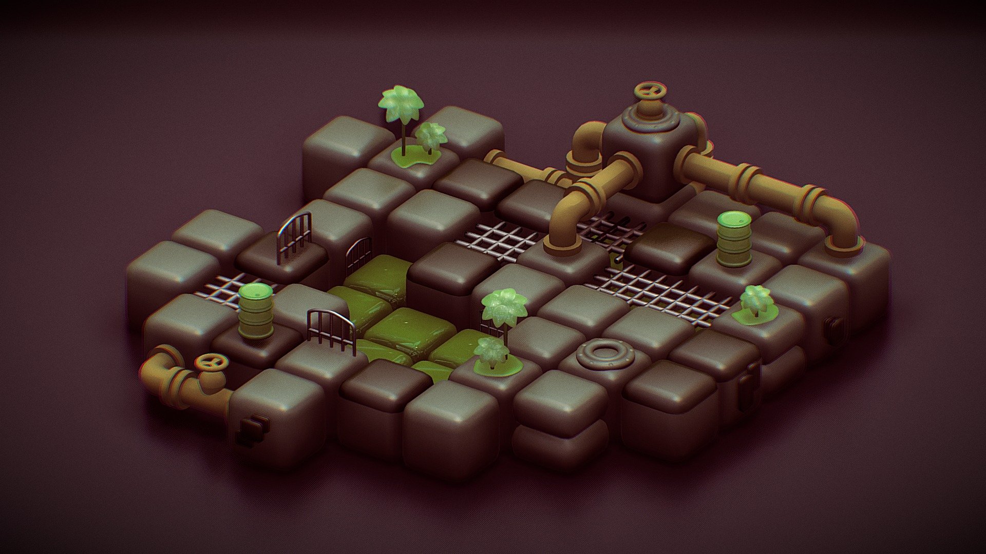 Sewers biome - 3D model by tnrmnv [c8125fc] - Sketchfab