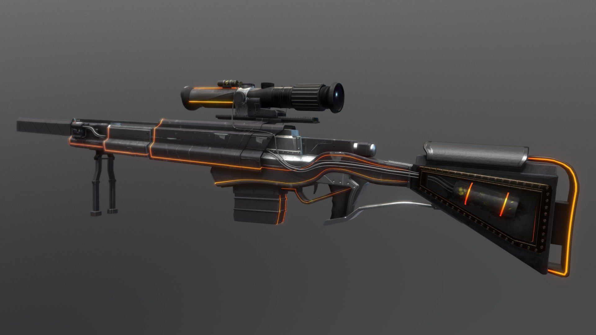 Sniper | Concept art - 3D model by Guillaume PERRET (@Guillaume.PERRET ...