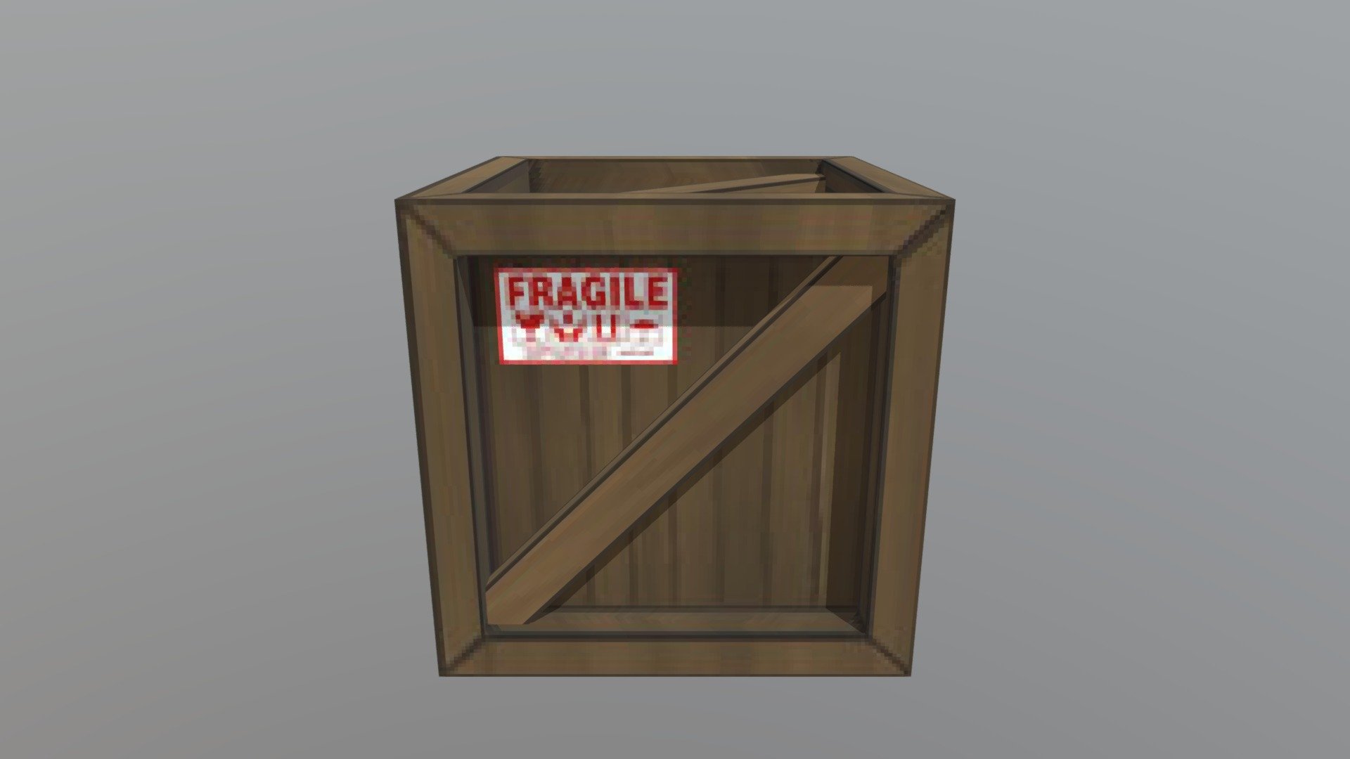 Hand Painted Crate - 3D model by lewis_smith [c8184dc] - Sketchfab