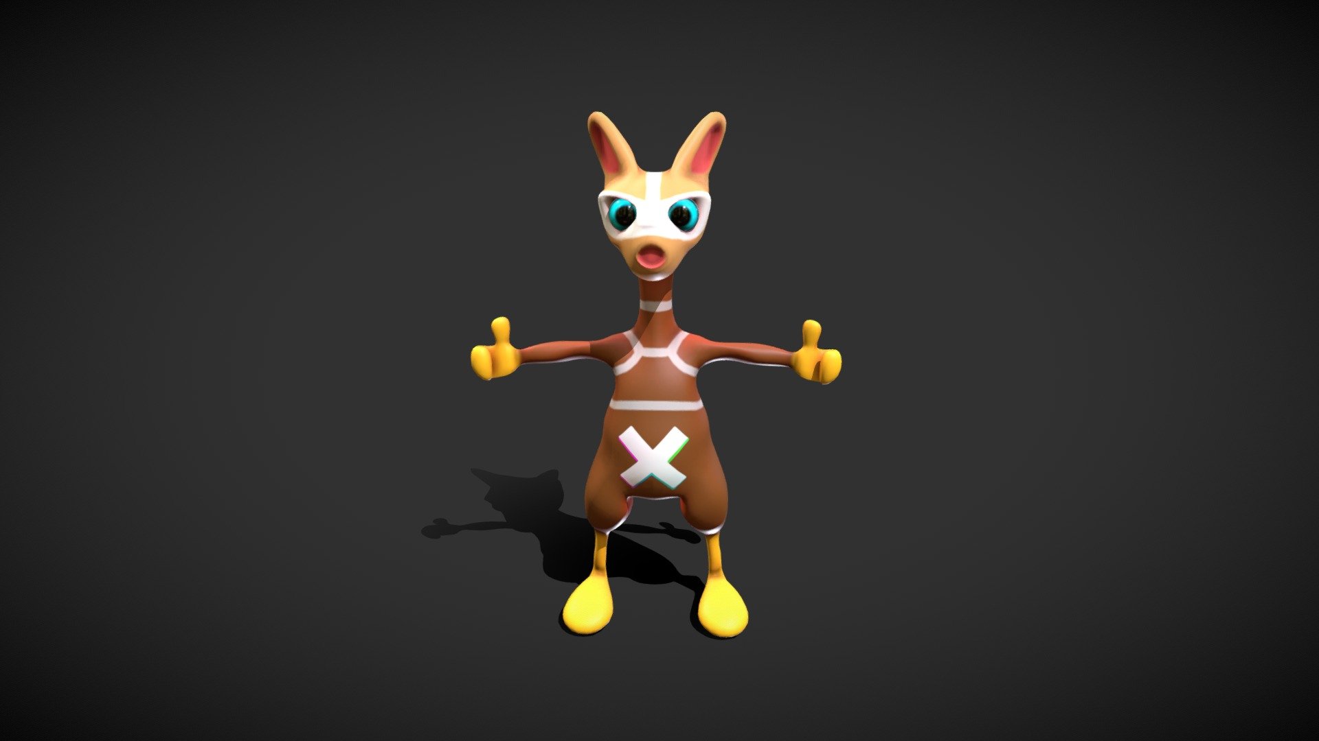 Kangaroo Rig Animated Tail - Buy Royalty Free 3D model by KJ (@kj3dx ...
