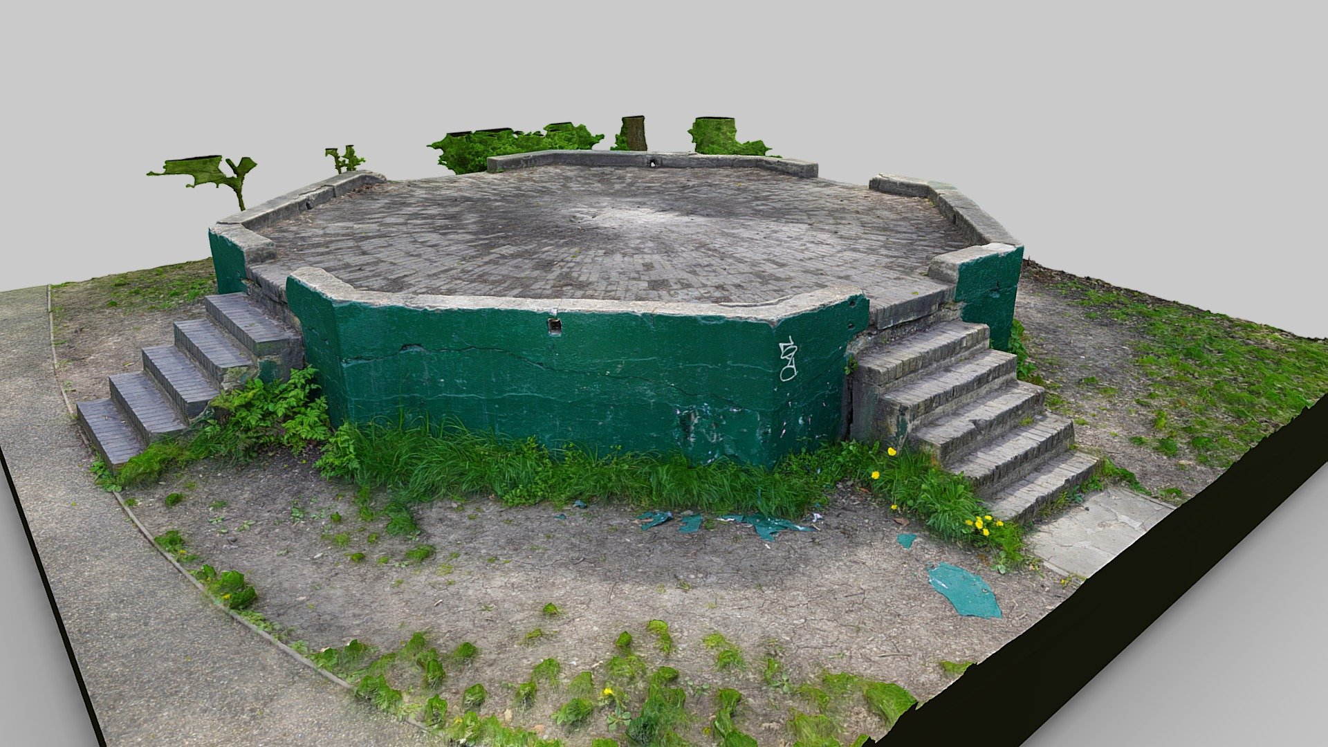One Tree Hill Gun Emplacement - Download Free 3D model by artfletch ...