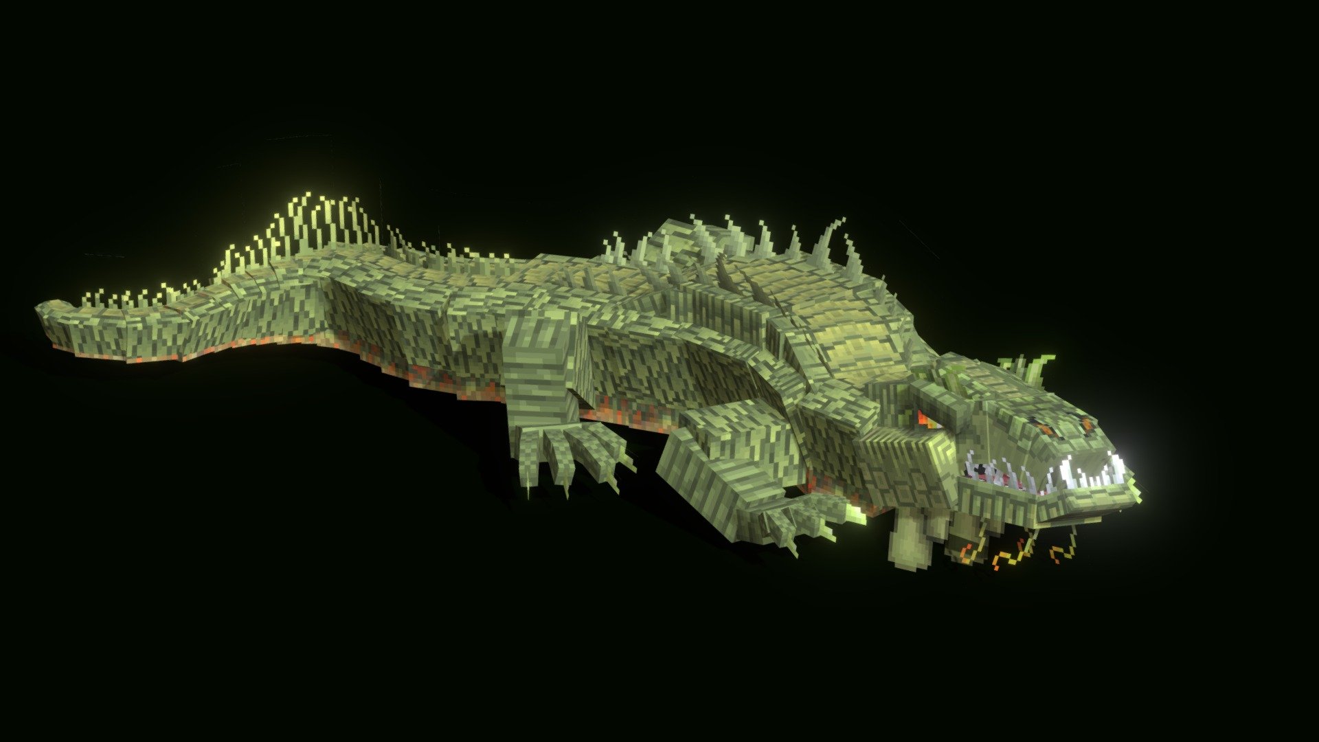 Falcor Aligator - 3D model by cazfps [c81a50f] - Sketchfab
