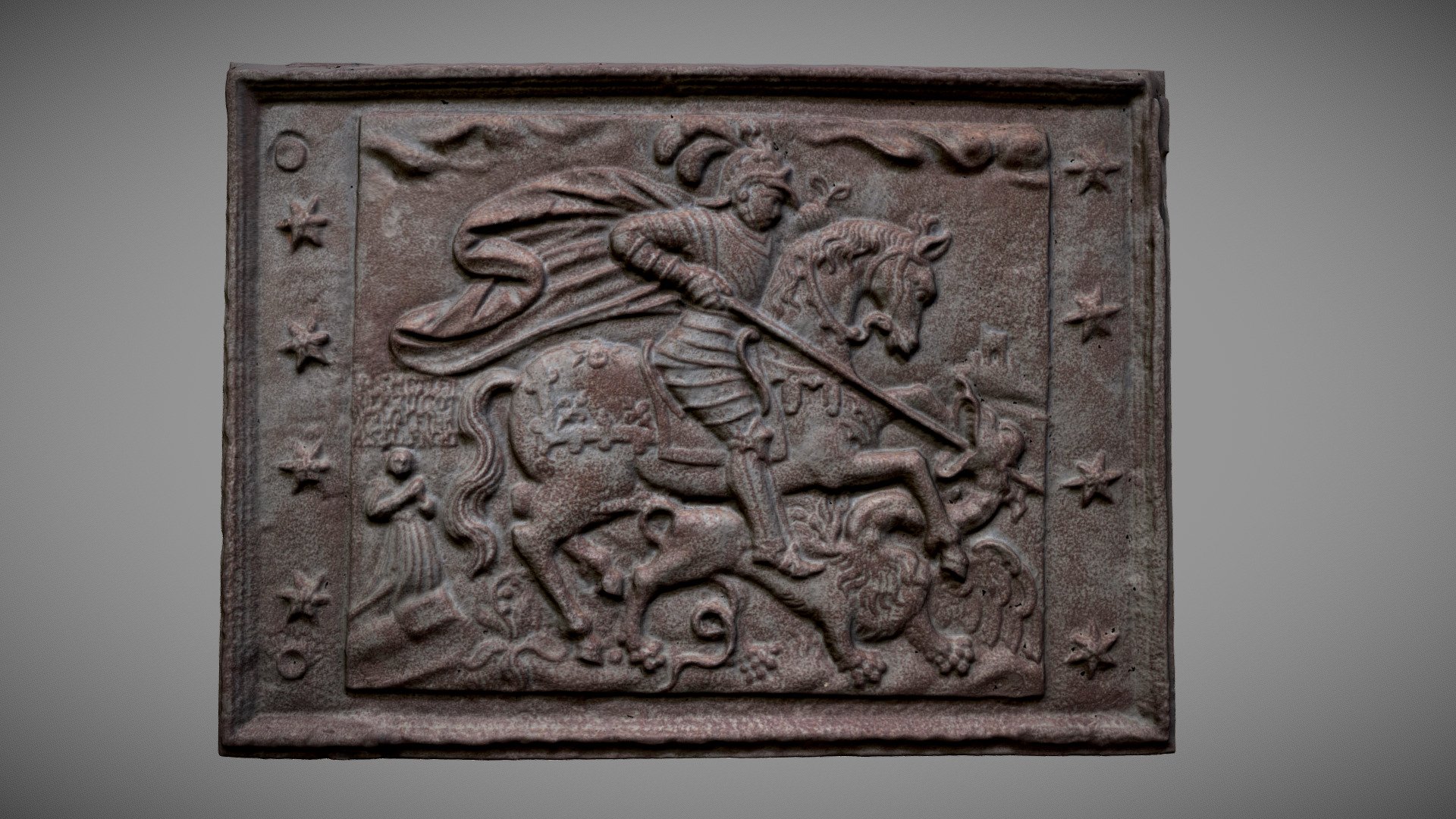 Saint George vs Dragon Panel - 3D model by Florian Sigl ...