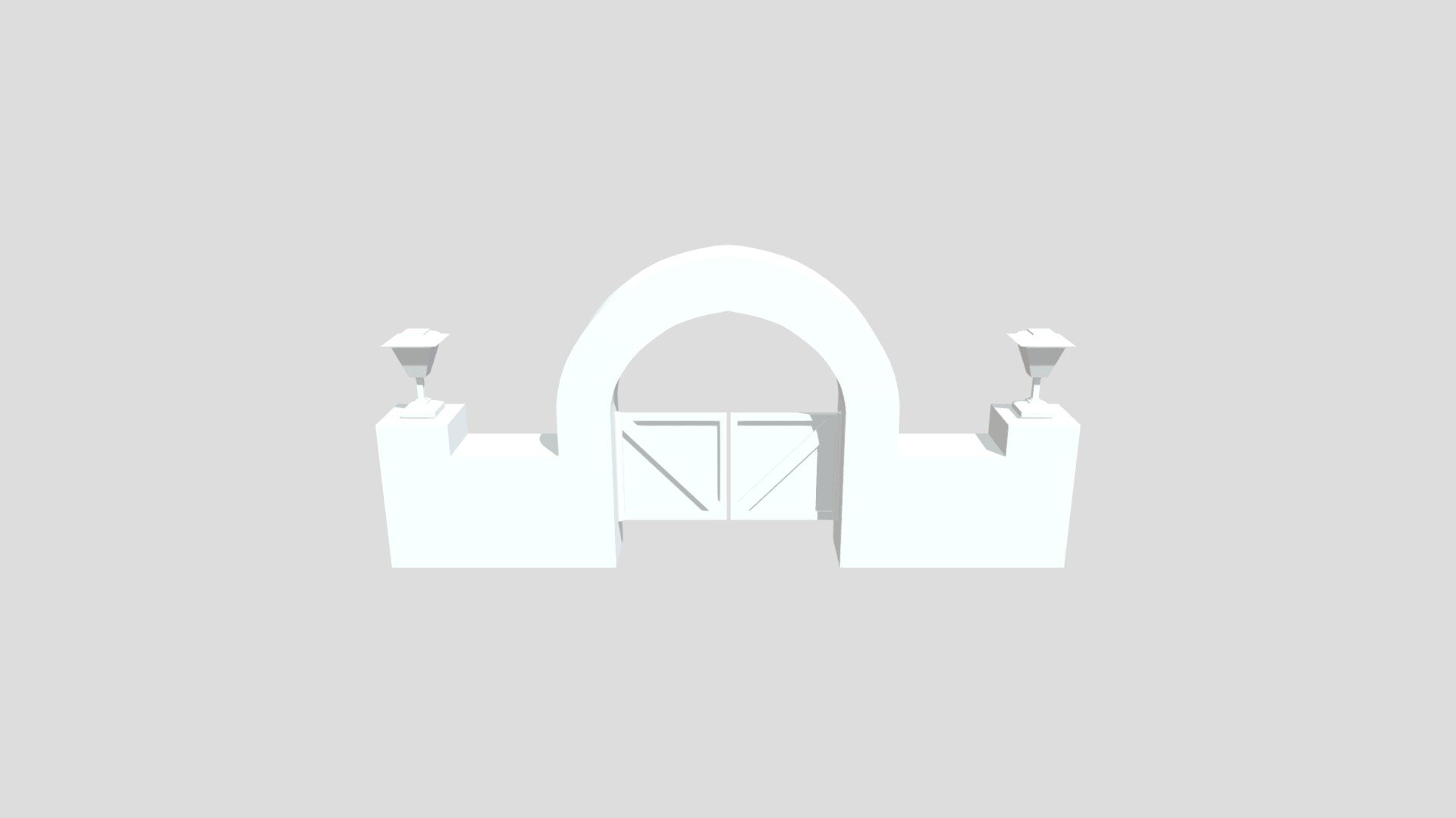 Main Gate Export - Download Free 3D model by JHeitman [c8206fe] - Sketchfab