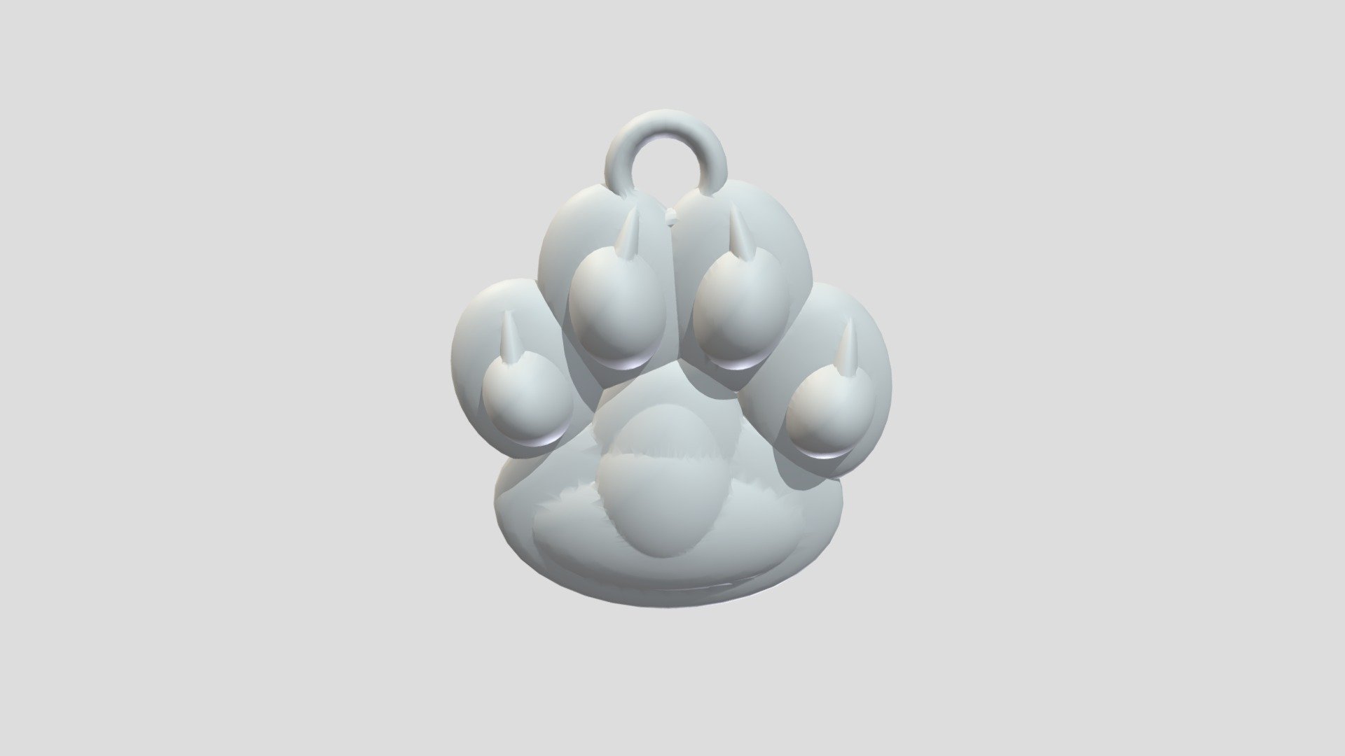 Cat paw Pendant - 3D model by Eclairne [c821b5c] - Sketchfab