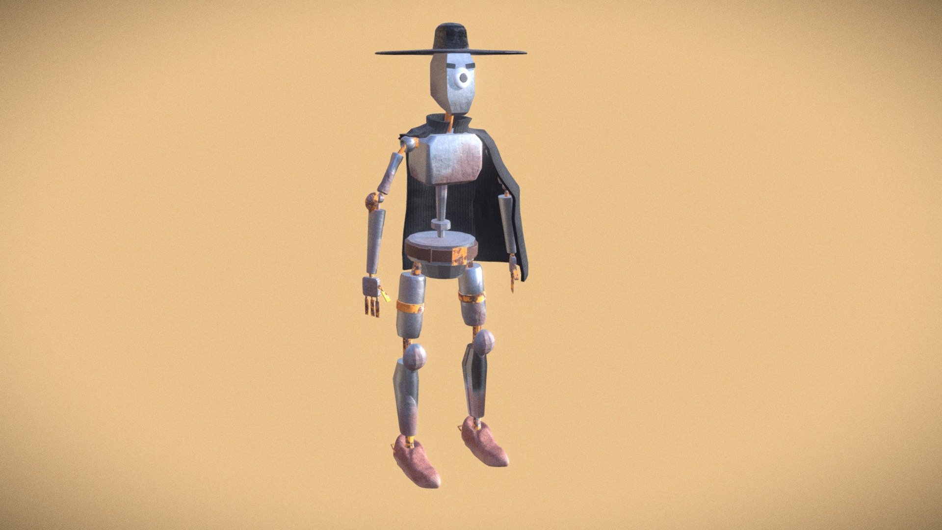 Cowboy Robot - Download Free 3D model by gezin [c823aad] - Sketchfab