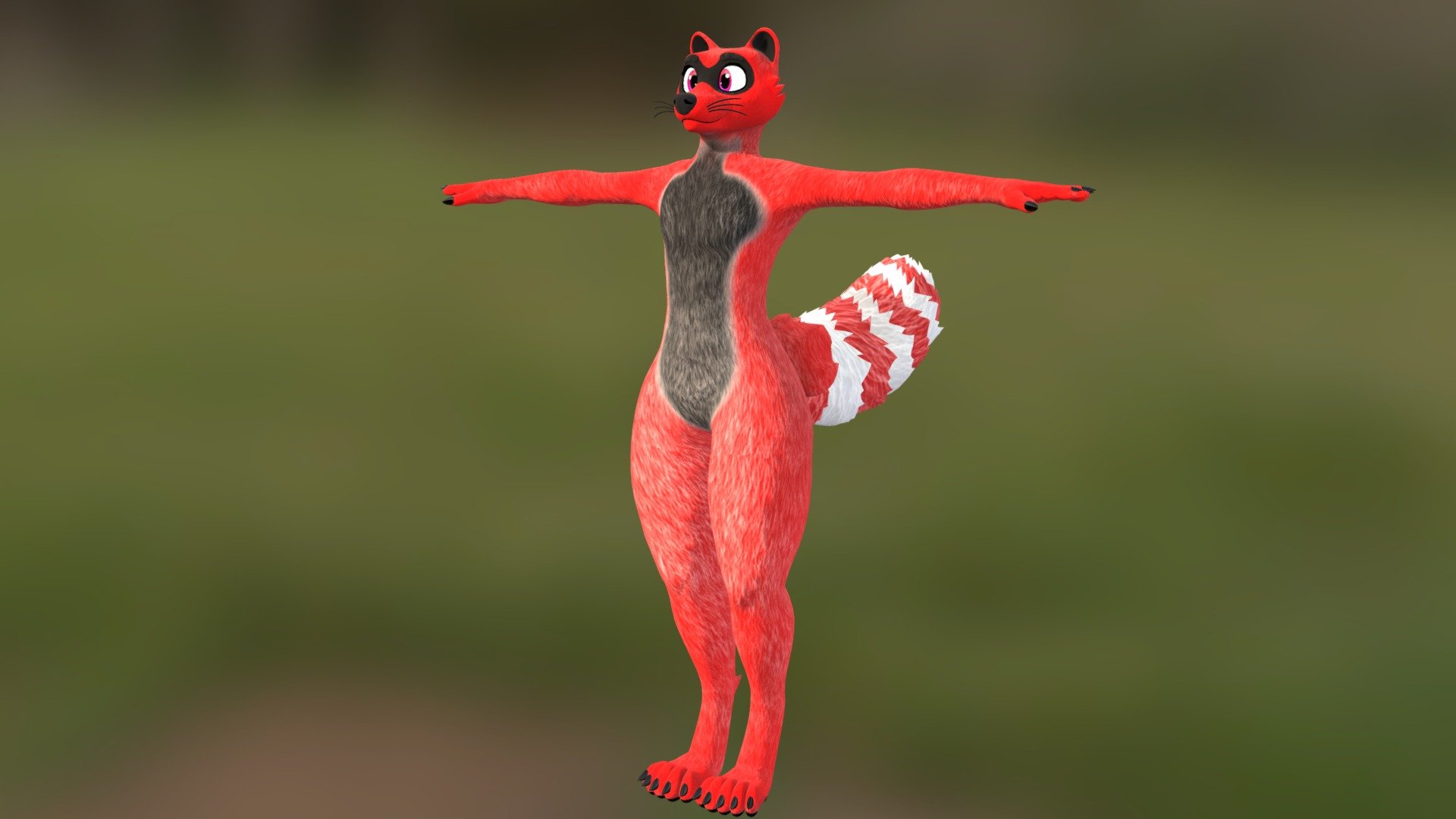 Raccoon - VRChat & VTuber Avatar - 3D model by Zab (@lixyco) [c825415 ...