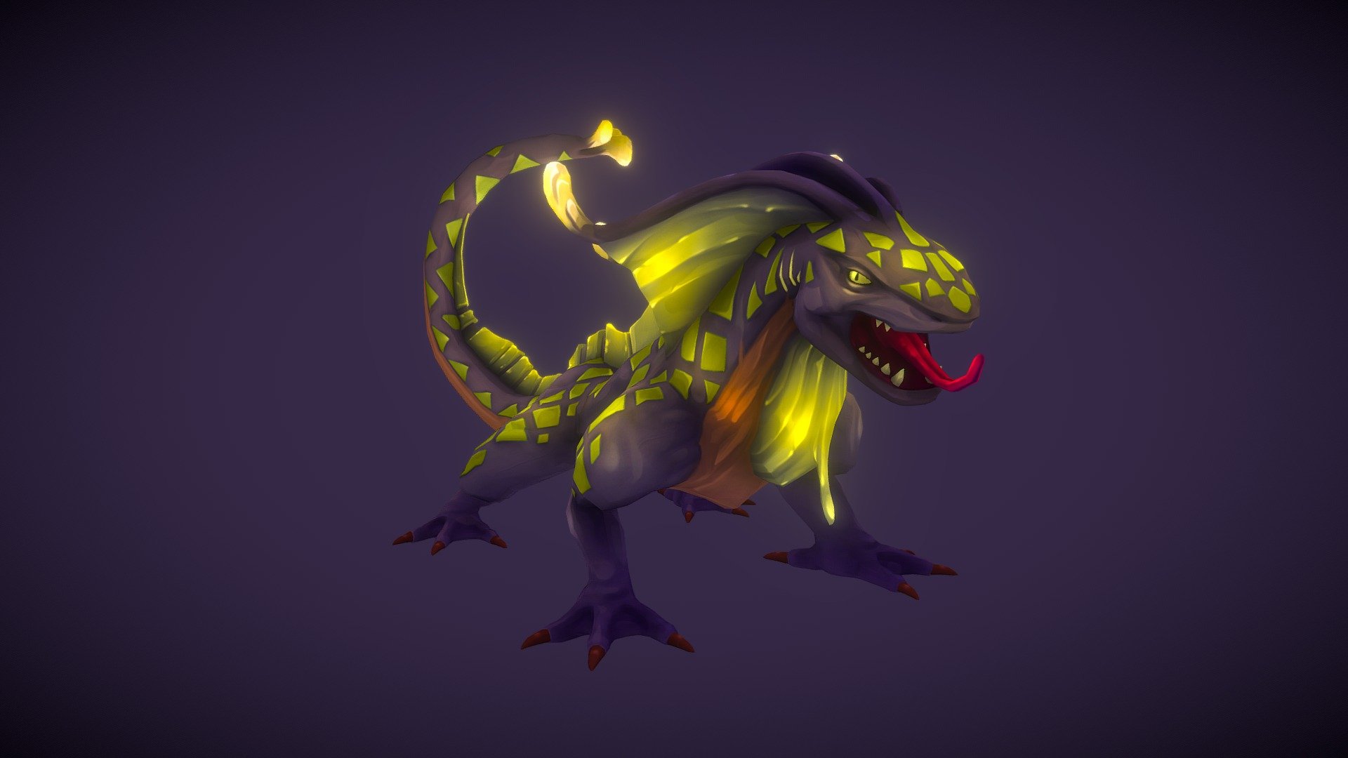 Stylized Fantasy Swamp Gecko - 3D model by N-hance Studio (@Malice6731 ...