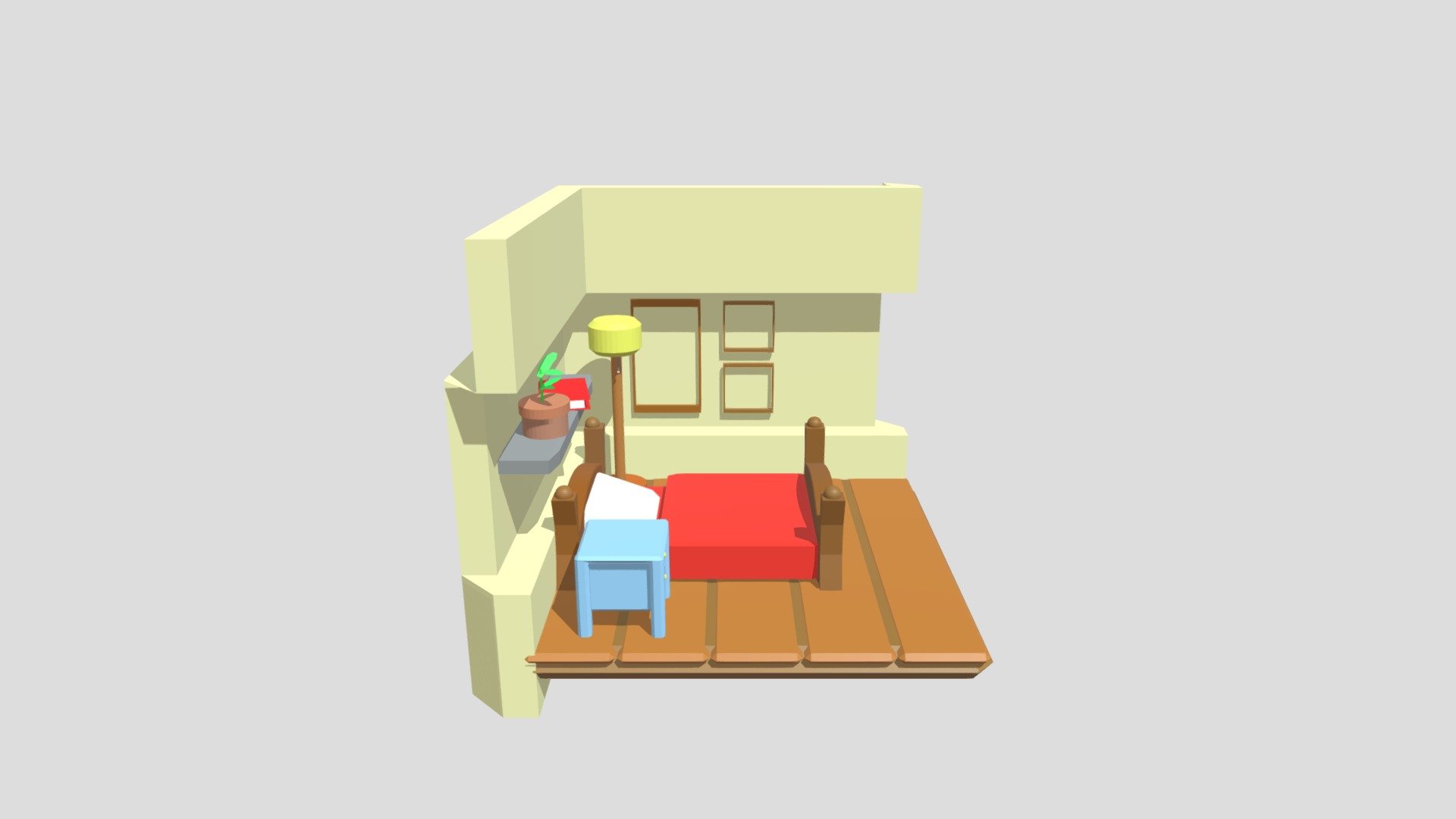 Silly Blender Bedroom - 3D model by EnzoL (@956015324) [c82a4e8 ...
