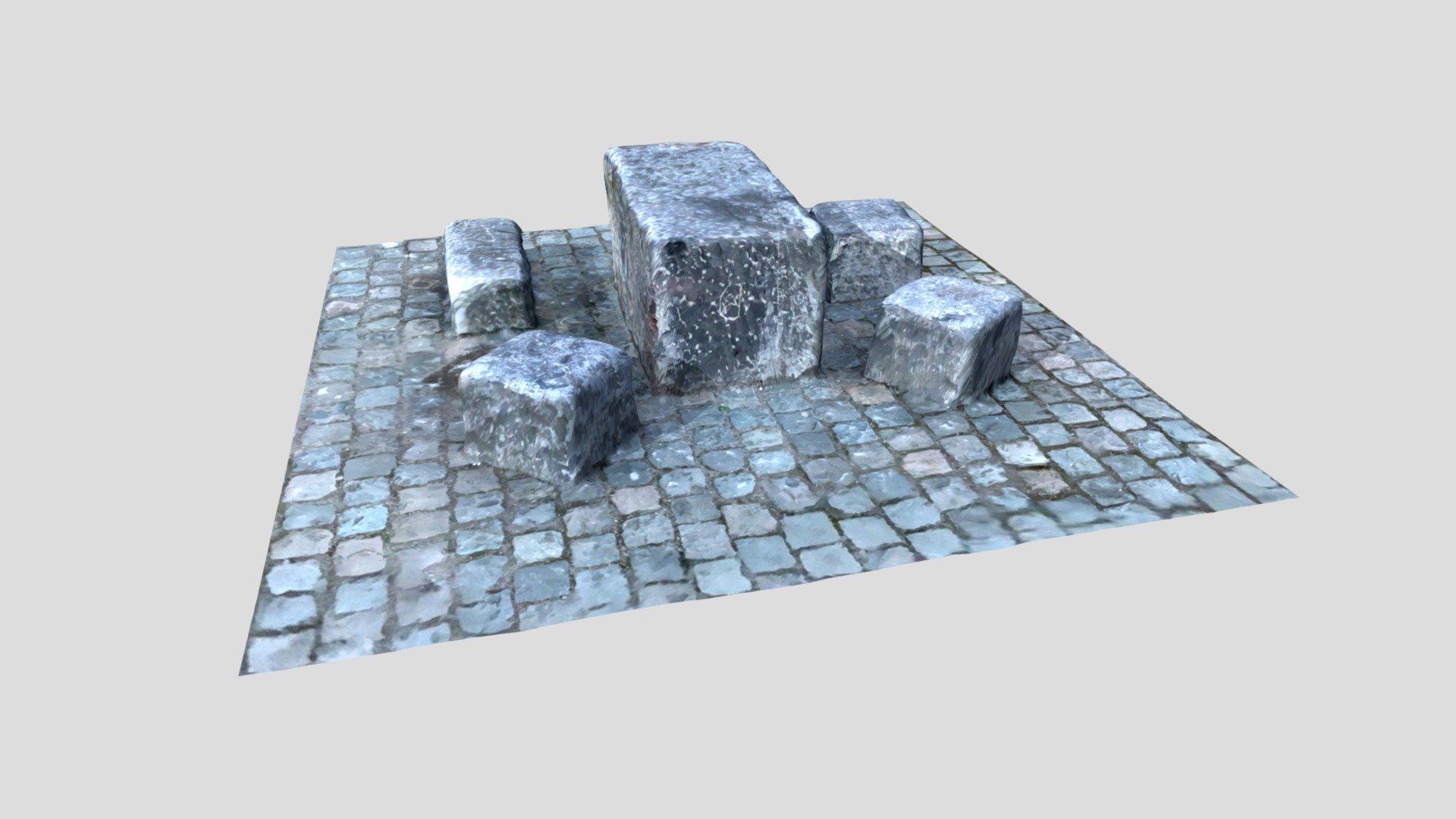 Scan Lidar Stone Table dining table - 3D model by JulienScans [c82ea40 ...