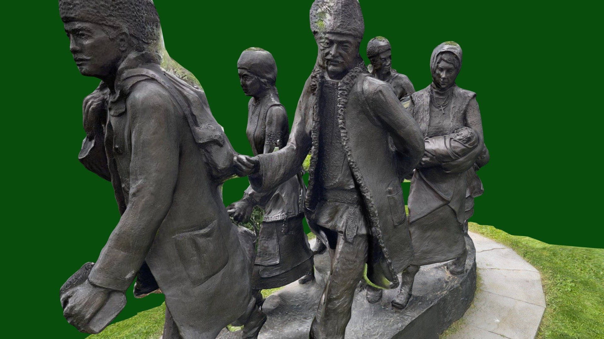 New Immigrants Statue City Hall - 3D model by Hamilton Public Library ...