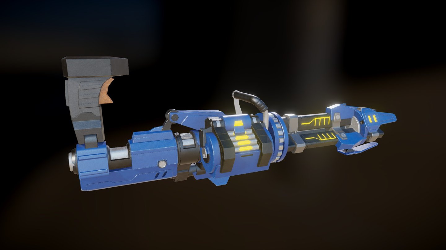 SciFi Mini Gun - 3D model by herask [c833110] - Sketchfab