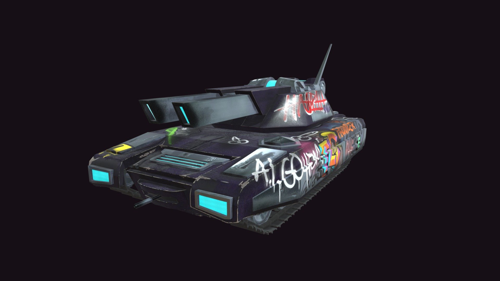 Sci-Fi Dystopian Tank - Download Free 3D model by Toby Rupp (@TubsyTub) [c835659] - Sketchfab