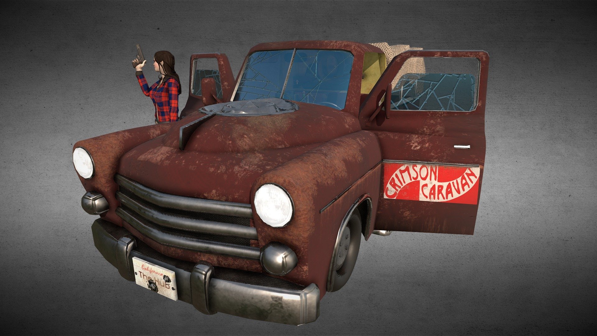 FNV Pickup Truck | Crimson Caravan - 3D model by Vlasov Konstantin ...