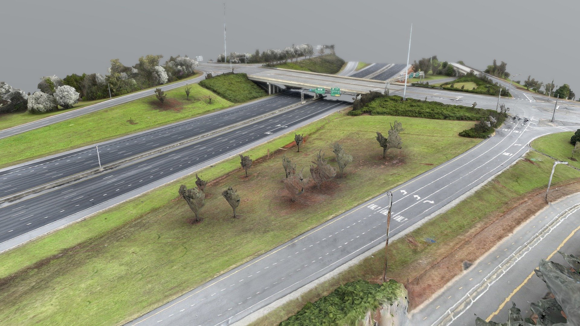 Interstate Overpass - Download Free 3D model by johnnokomis [c8365d1] - Sketchfab