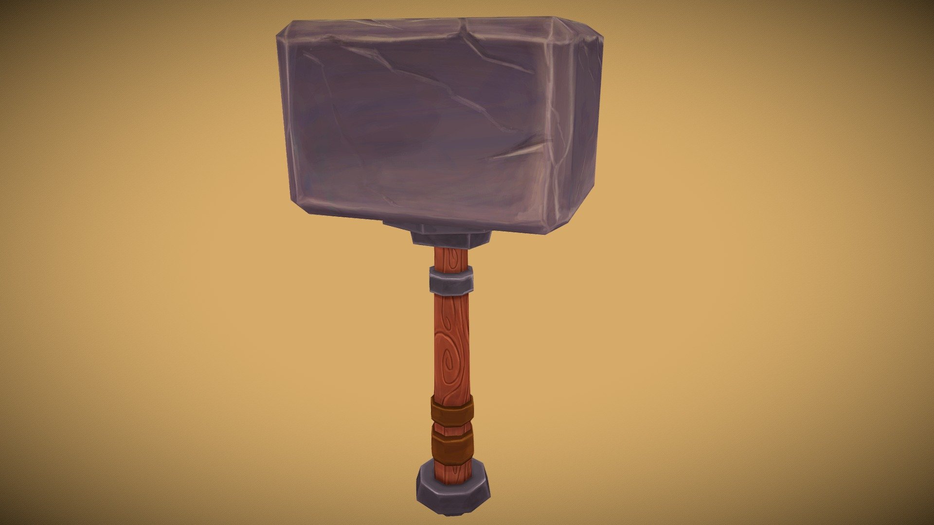 Stylized Hammer - Hand paint study - 3D model by armincartoonist ...
