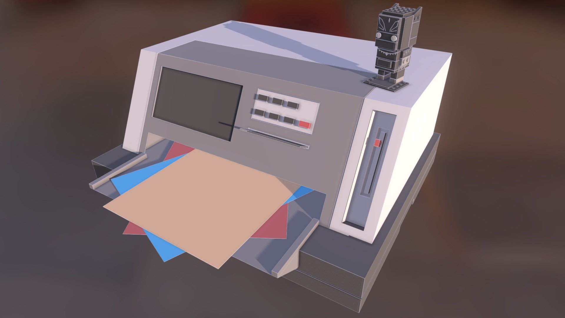 Fax machine - 3D model by Yeloden.Pesuelo [c83c94d] - Sketchfab