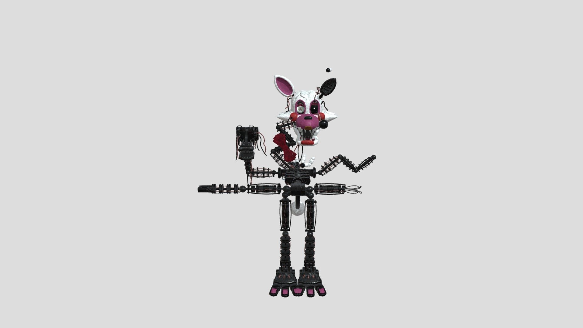 FNaF Withered Mangle - Download Free 3D model by Codigo404 ...