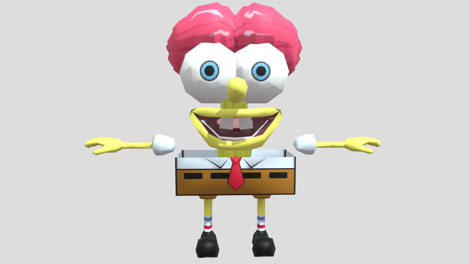 Wii-SpongeBob Exposed Brain - Download Free 3D model by SMF Features ...