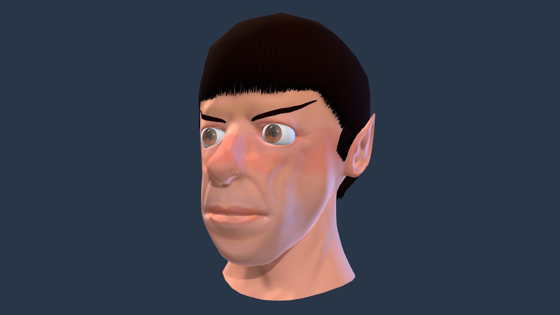 Captain Spock's head - 3D model by DeividArt27 [c83e434] - Sketchfab