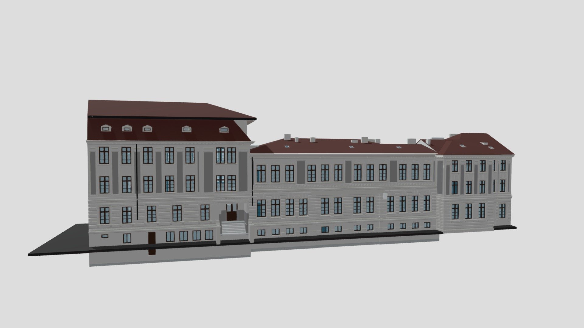 Historical building in Bucharest- 3D Model - 3D model by Xplorate Group ...
